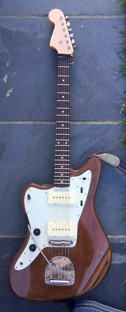 Left handed Jazzmaster Build - Walnut Finish - OffsetGuitars.com